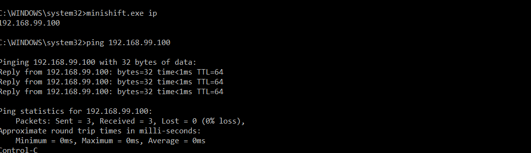 minishift running properly but not able to connect windows with the minishift · Issue #3446 ...