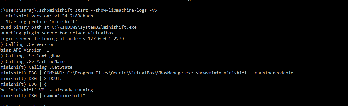 minishift running properly but not able to connect windows with the minishift · Issue #3446 ...