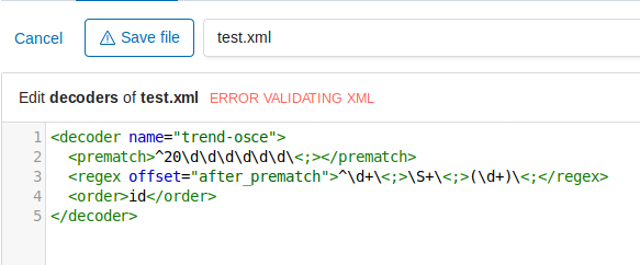 XML validator false error for