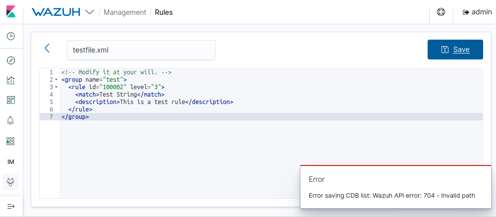 Including extension on newly created ruleset file gives wrong error · Issue #2347 · wazuh/wazuh ...