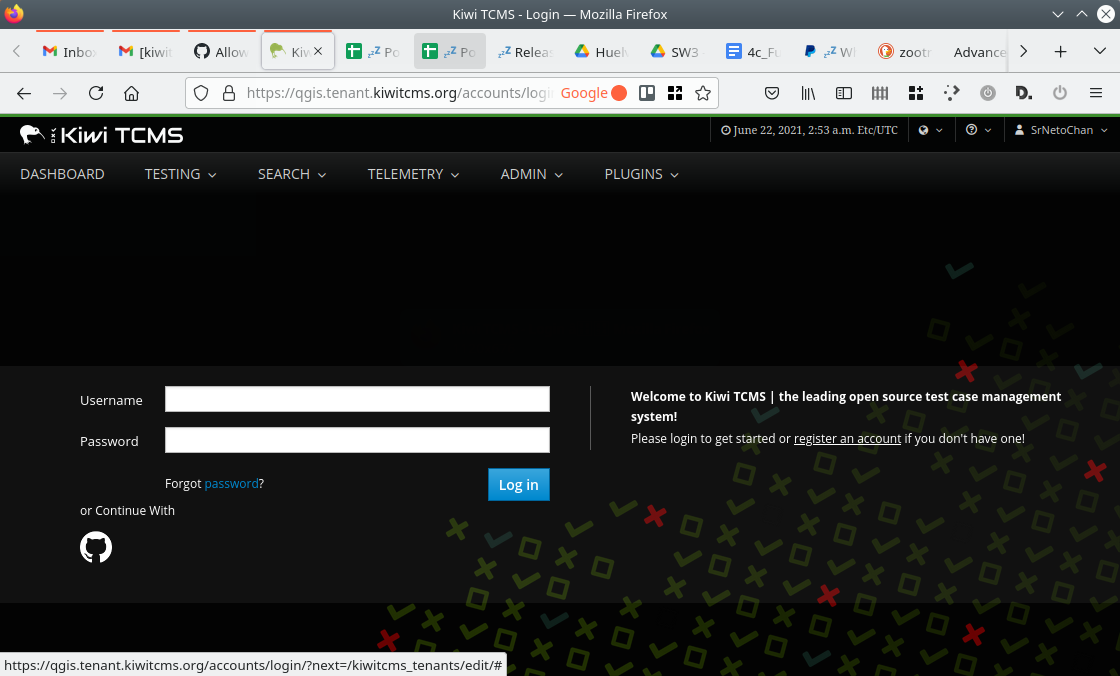 Allow tenants to be public for reading · Issue #2229 · kiwitcms/Kiwi · GitHub
