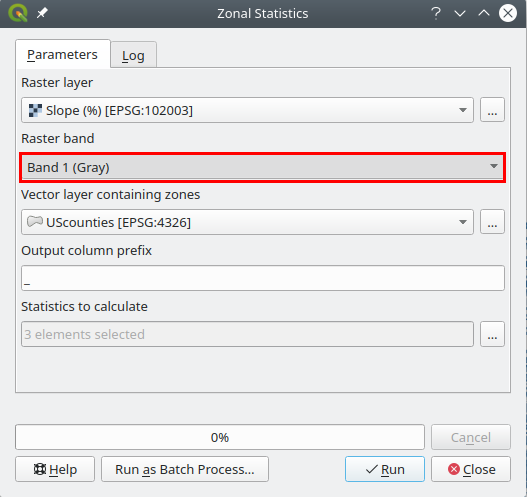 Band selector not working in processing batch mode dialog · Issue #30671 · qgis/QGIS · GitHub
