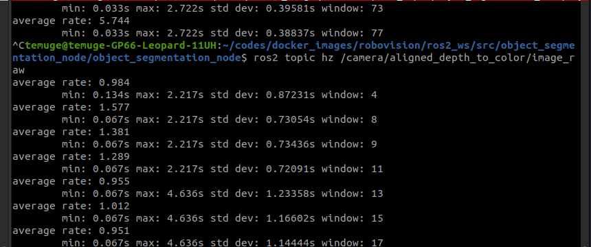 The frequency of topic "/camera/aligned_depth_to_color/image_raw" can only reach 7Hz · Issue ...