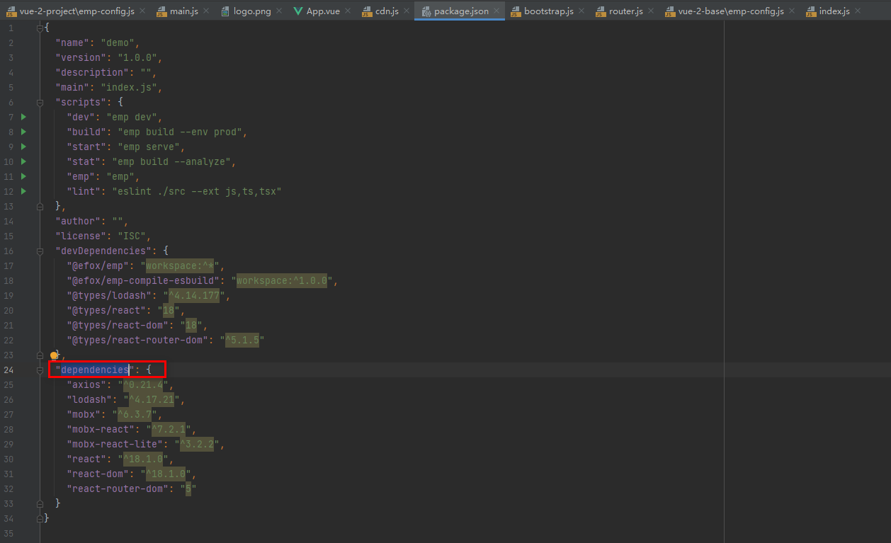 emp 的 demo 项目中通过cdn方式引入的组件，还需要在 dependencies 中添加依赖吗？ · Issue #307 · empjs/emp · GitHub