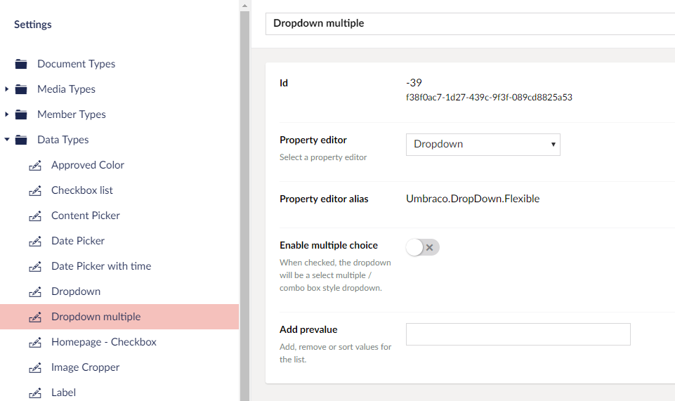 v8: Default Dropdown and Dropdown multiple data types are opposites ...
