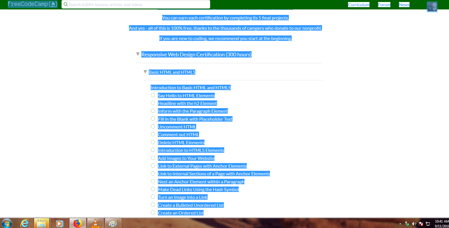Diplay Issue In Curriculum · Issue 18119 · Freecodecamp Freecodecamp · Github