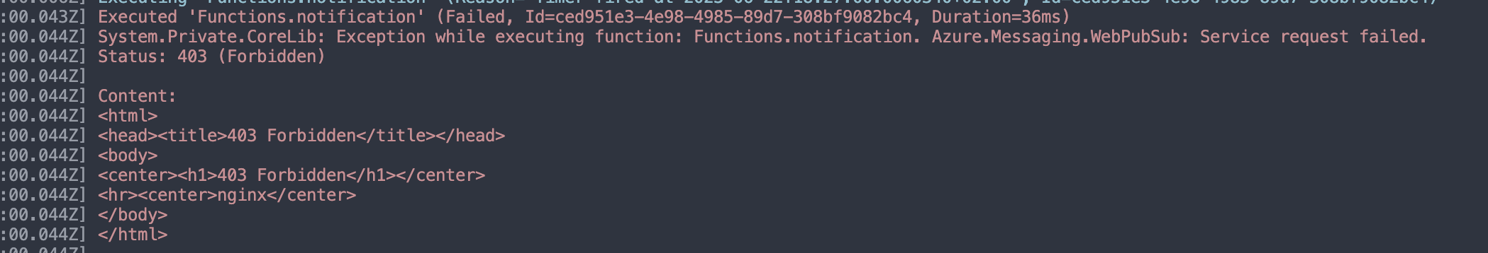 403 error following tutorial · Issue #111285 · MicrosoftDocs/azure-docs · GitHub
