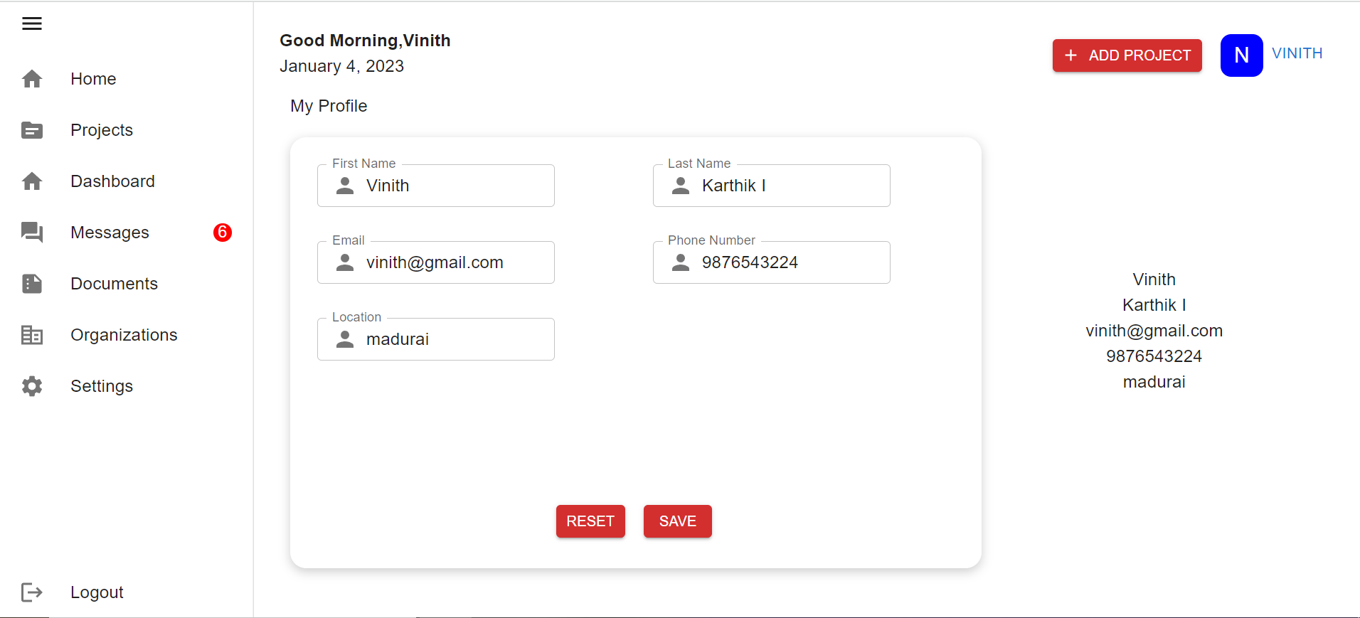 GitHub - vinithkarthik/Project-Management---client