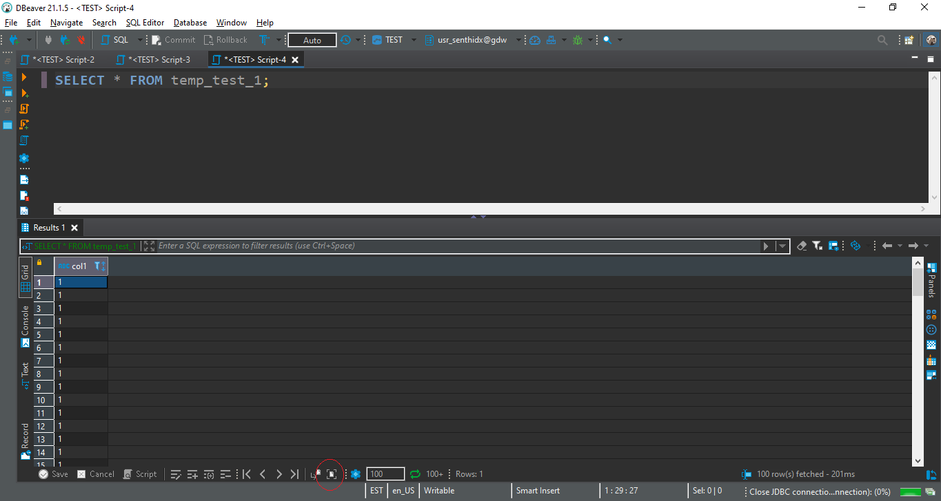 Enablement Of Fetch All Rows Button Is Broken In 21 1 5 It Works In 21 1 4 · Issue 13636