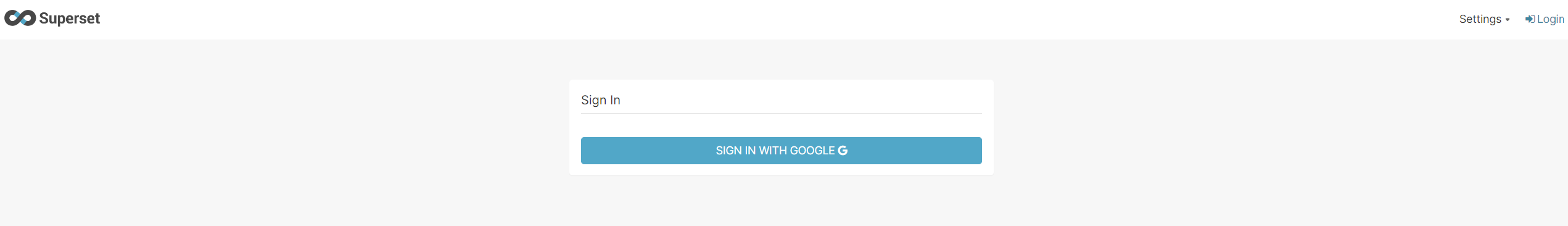 The menu bar is accessible through the login screen using OAuth (Google) · Issue #21164 · apache ...