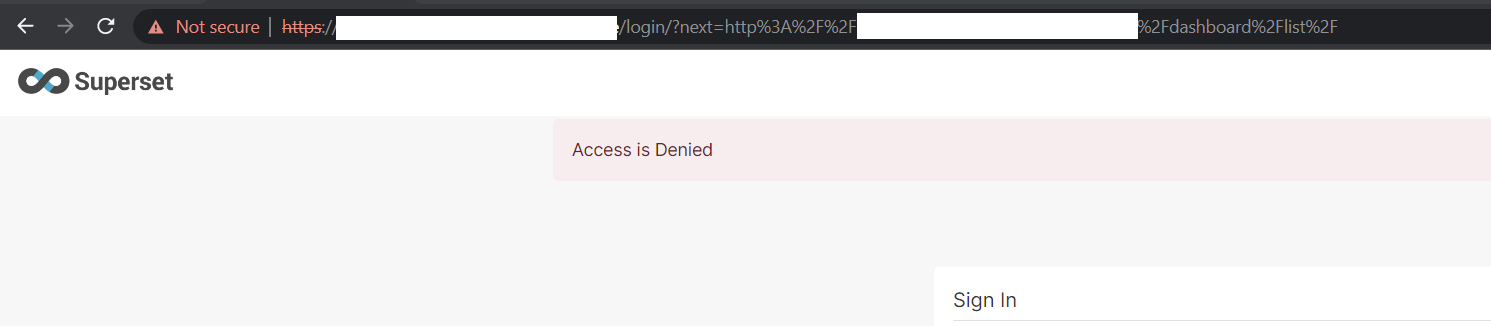 The menu bar is accessible through the login screen using OAuth (Google) · Issue #21164 · apache ...