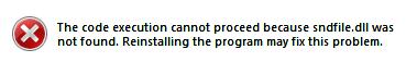 sndfile.dll was not found · Issue #877 · libsndfile/libsndfile · GitHub