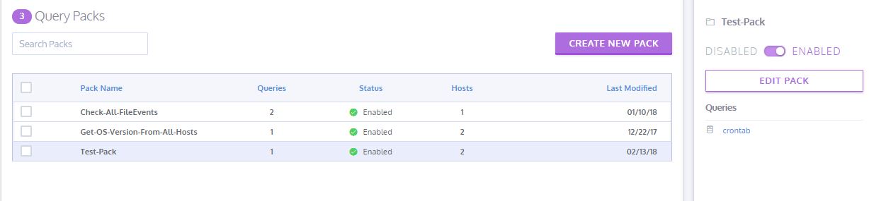 Scheduled Queries packs not working · Issue #1709 · kolide/fleet · GitHub