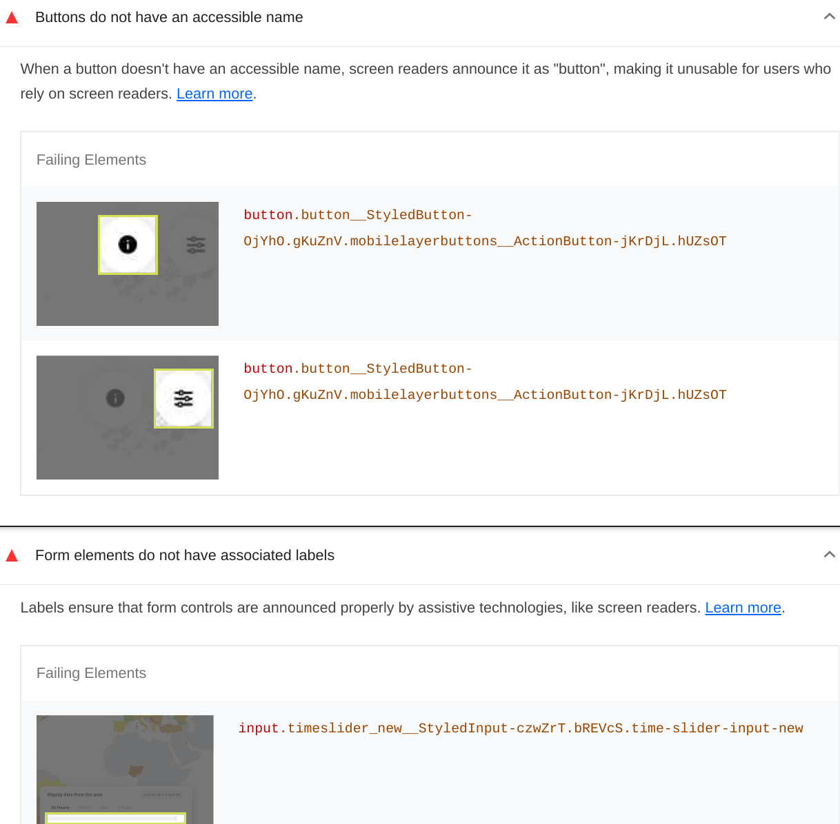 feature=history has new accessibility issues · Issue #4301 ...