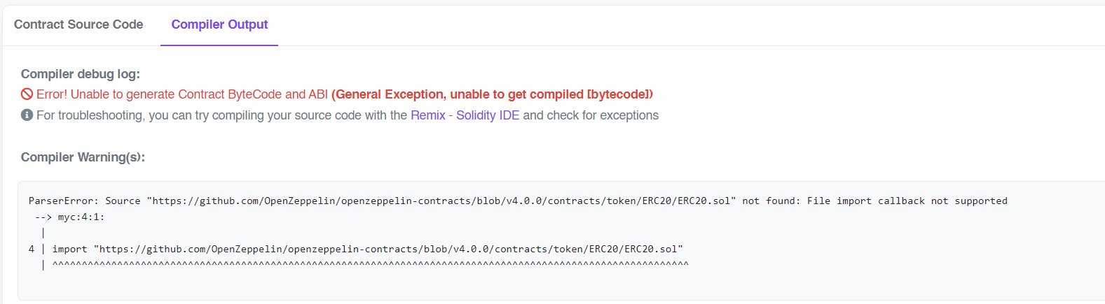 File Import Callback Not Supported Myc 4 1 Error On Polyscan · Issue 3323 · Openzeppelin