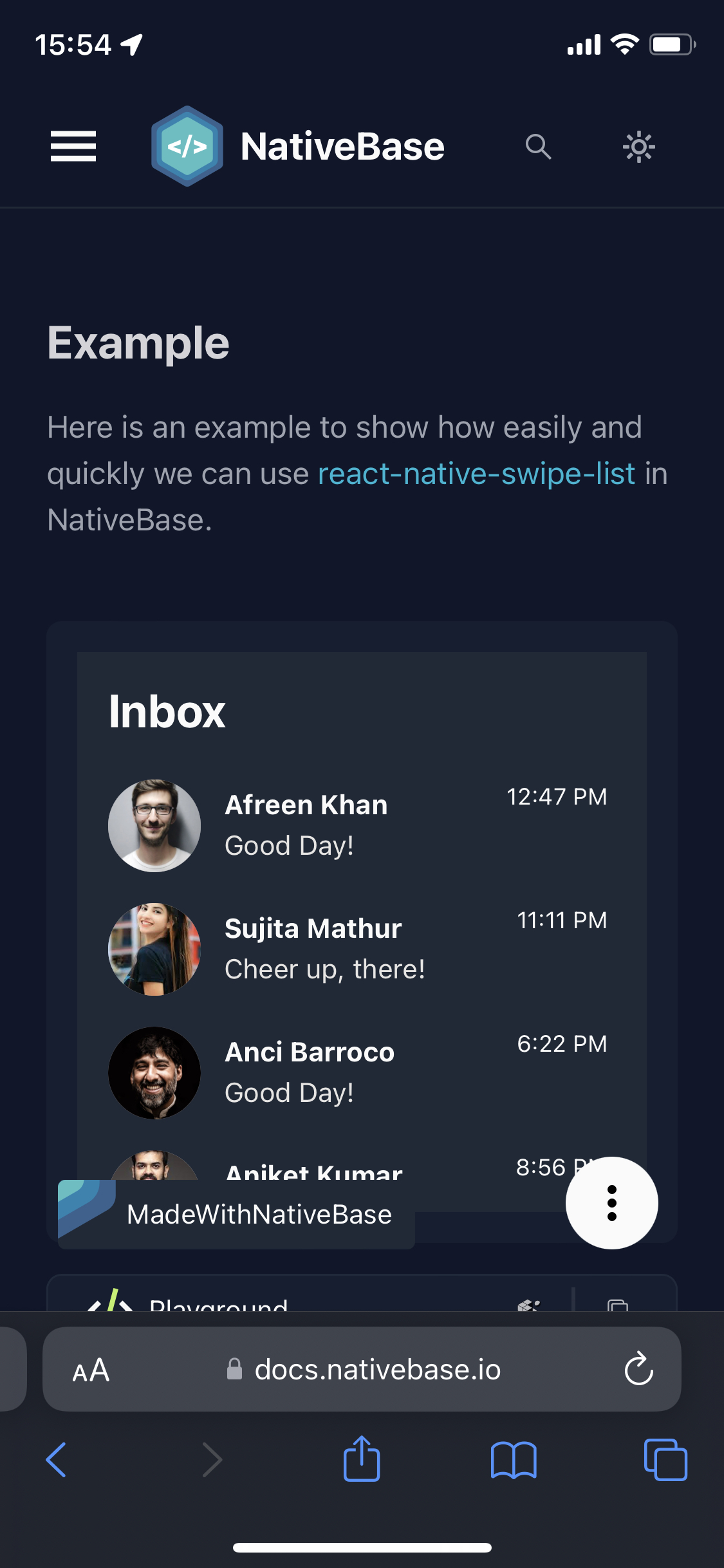 SwipeList example broken on ios devices · Issue #24 · GeekyAnts/nativebase-docs · GitHub