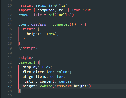 使用命令行创建最新Vue3/Vite typescript版 v-bind在css中使用编译错误 · Issue #4090 ...