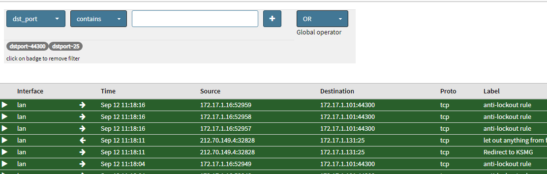 firewall log live view: add logical operator selection · Issue #4361 · opnsense/core · GitHub