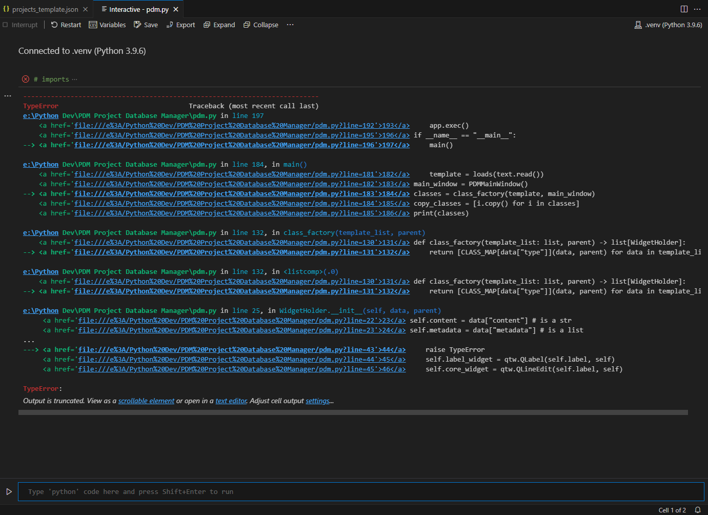 Python Error Output Line References Showing As Raw Html · Issue 14314 · Microsoftvscode