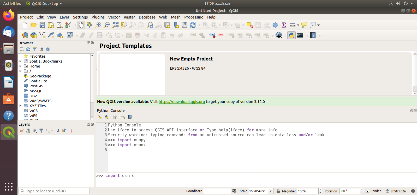 crash when importing the osmnx module in python console · Issue #35281 ...