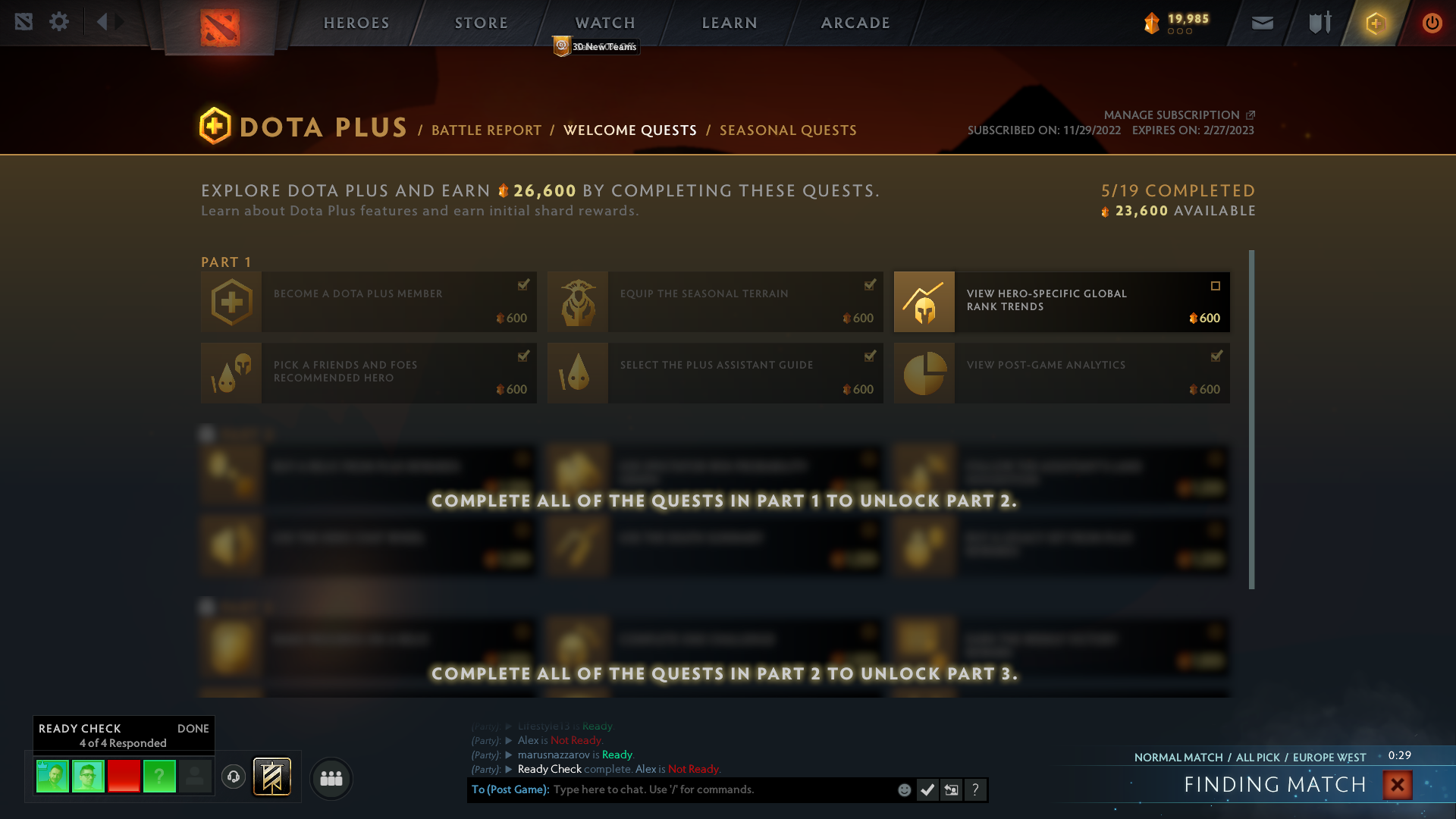 The Dota Plus quest "View hero-specific global rank trends" can't be completed. · Issue #5842 ...
