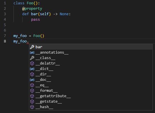 When Using Python Debugging Class Properties Are Showed After Private And Protected Members