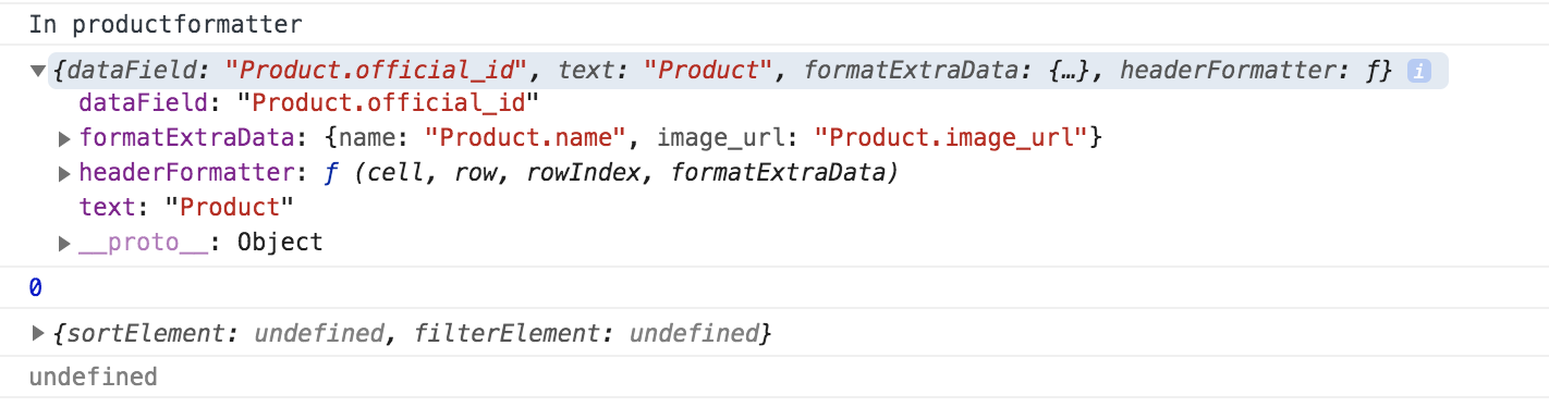 Issue with formatExtraData for multiple values in a single column · Issue #1357 · react ...