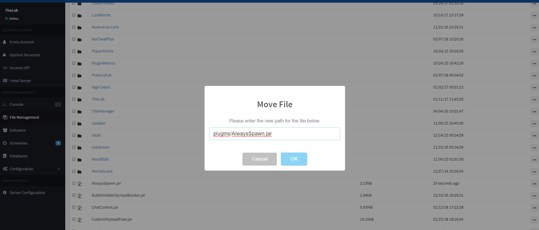 Pressing "cancel" on "move" file, it delete the file · Issue #1028 ...