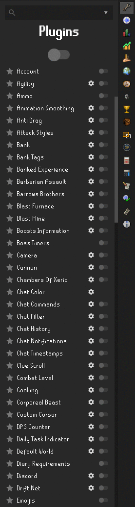 Add a Master Switch to turn off and on plugins. · Issue #13003 · runelite/runelite · GitHub