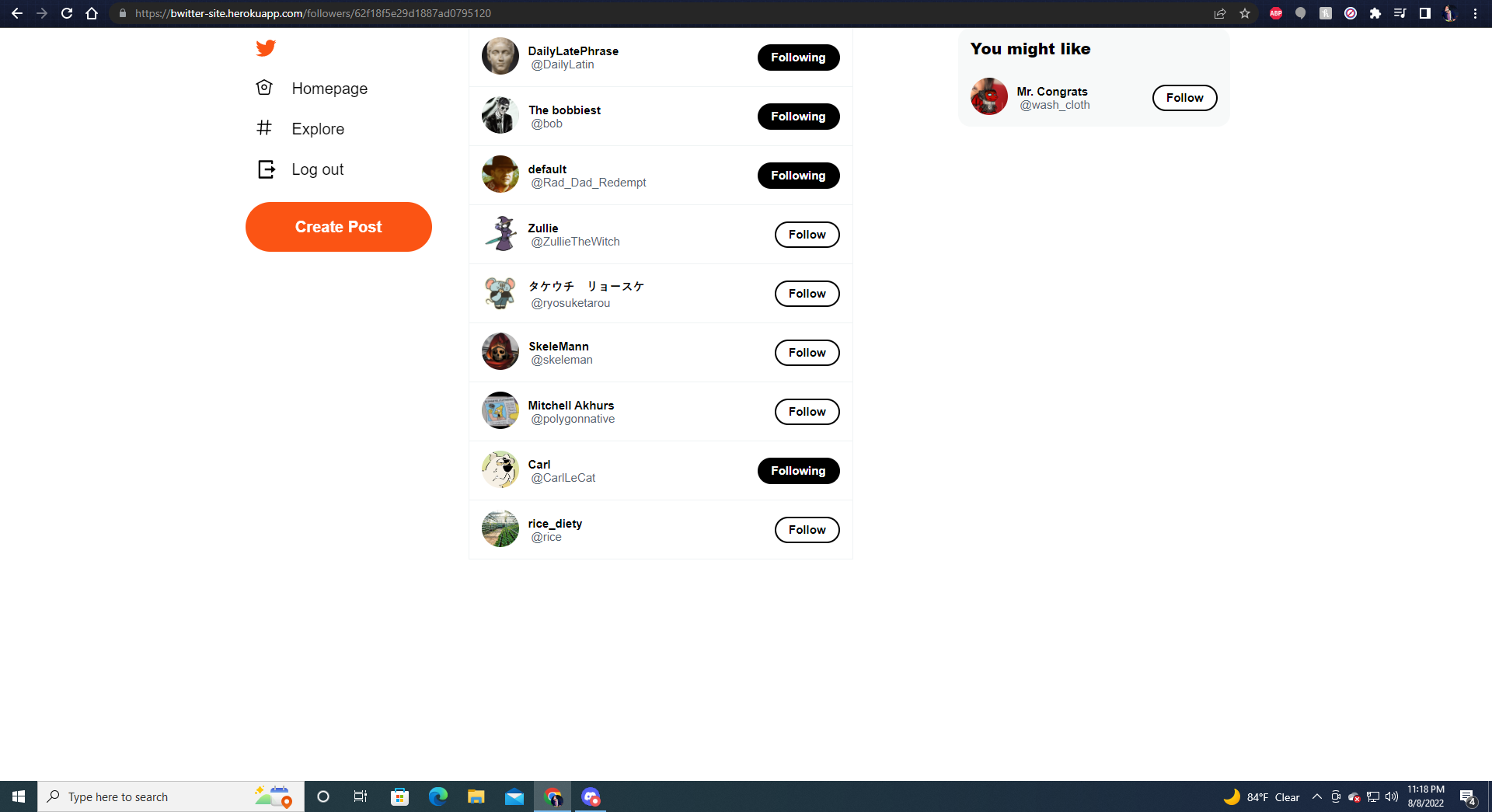 GitHub - goodpaulo/Bwitter: Twitter clone website. Users can sign up and log in, write and like ...