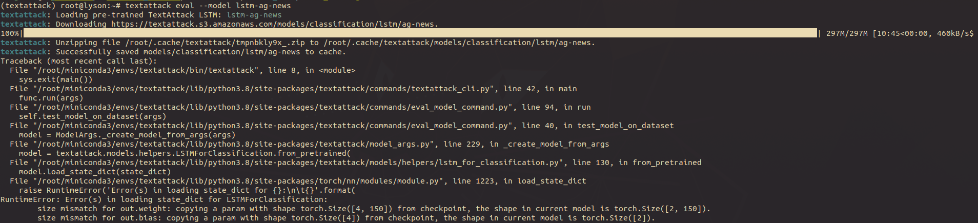 Mismatch Config Filename For Lstm And Cnn Pretrained Models · Issue 561 · Qdata Textattack · Github