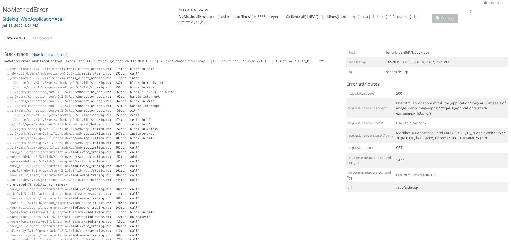 Sporadic failure loading web UI · Issue #5431 · sidekiq/sidekiq · GitHub