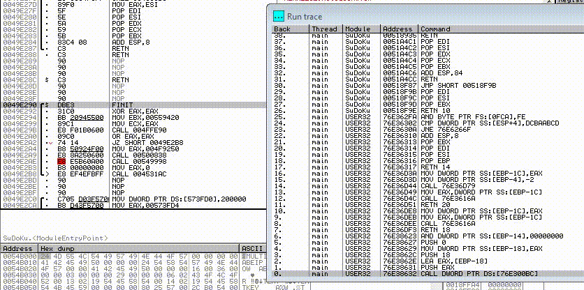 Tracing Synchronization · Issue 2973 · X64dbgx64dbg · Github 