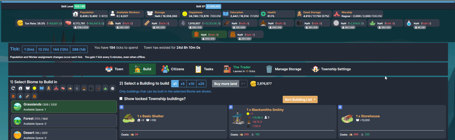 [Bug]: Several Township resources are NaN /t after Rune Essence trade · Issue #2996 · MelvorIdle ...