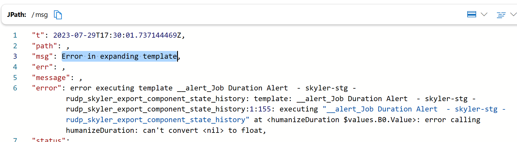 Alerting: status code 500 received with log Error in expanding template · Issue #72708 · grafana ...