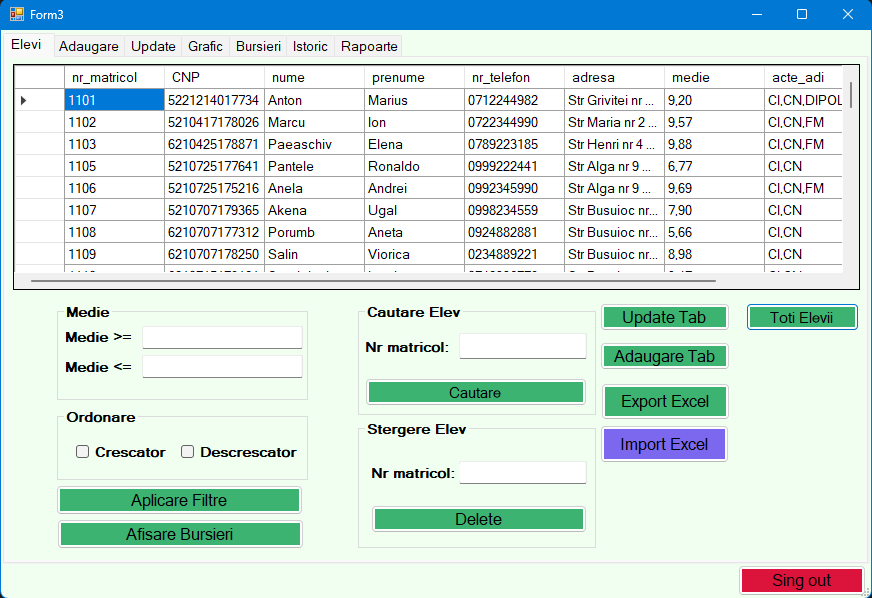GitHub - AgacheAndrei/highSchoolManagement-project-app-C-Sharp-sql-PAOO: An application with a ...