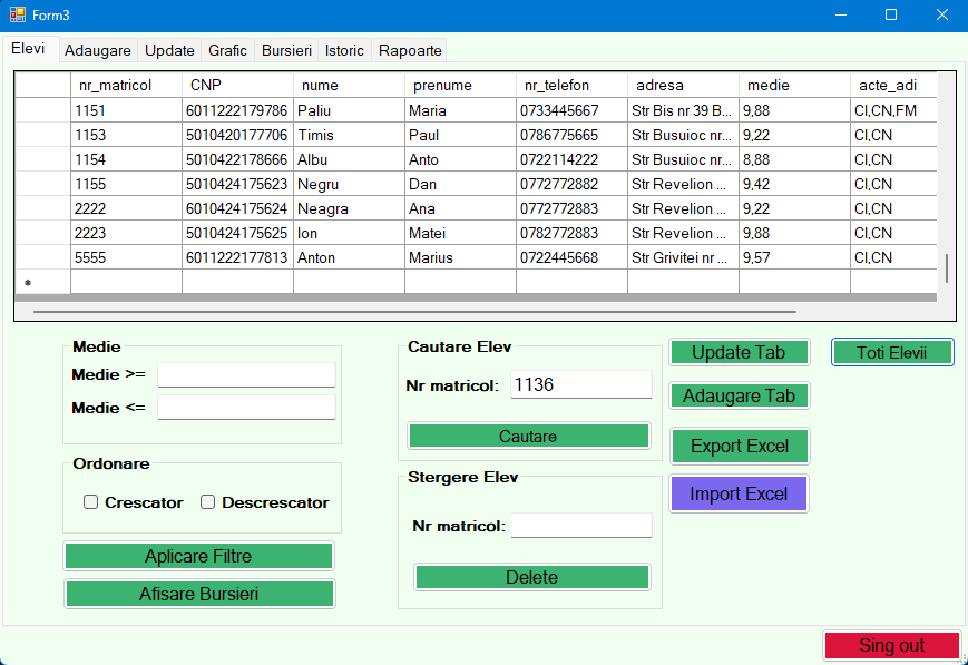 GitHub - AgacheAndrei/highSchoolManagement-project-app-C-Sharp-sql-PAOO: An application with a ...