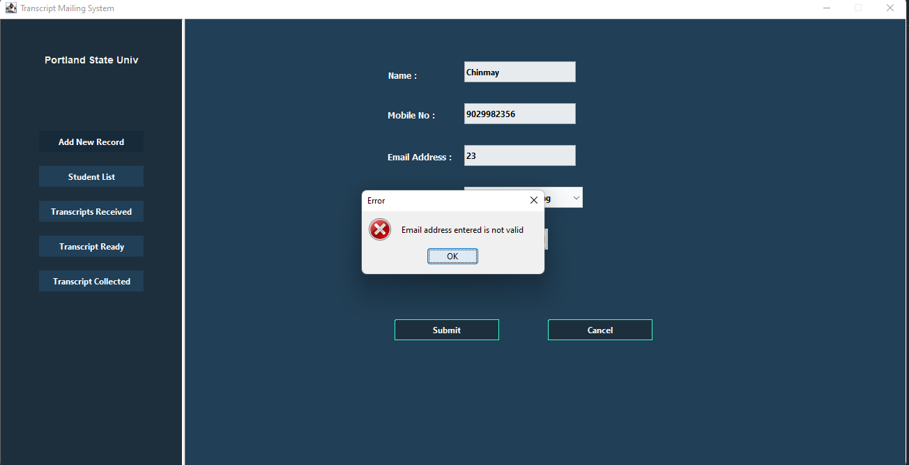GitHub - chinmay1503/Transcript-System: A java based Transcript ...