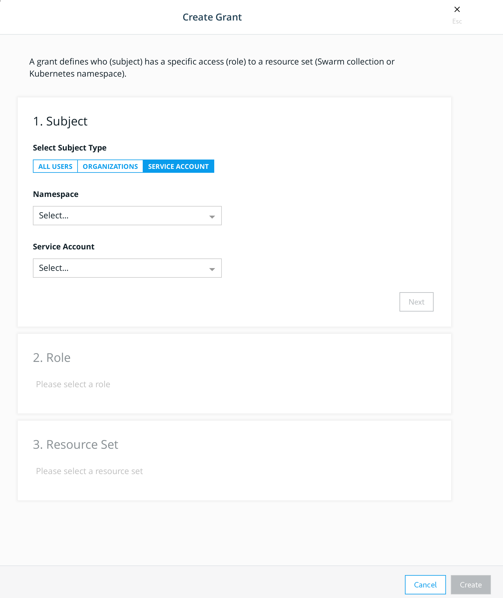 Ucp Instructions To Create Grant For A Service Account Out Of Sync With Ui · Issue 6929