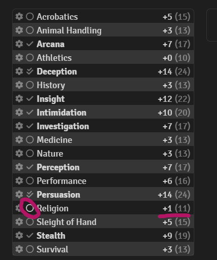 [BUG] Check Boxes for Skill Proficiencies bugged/Not changing + Defaults to Strength Score ...