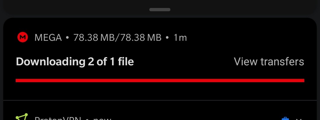 'Downloading file' notification STUCK · Issue #130 · meganz/android · GitHub