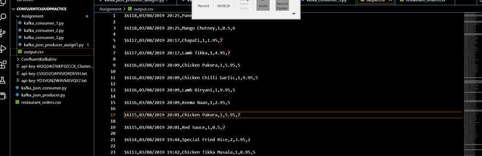 GitHub - petluru/kafka_assignment: kafka assignment on restaurant_orders