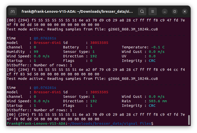 Bresser 5 in 1 issue · Issue #2257 · merbanan/rtl_433 · GitHub
