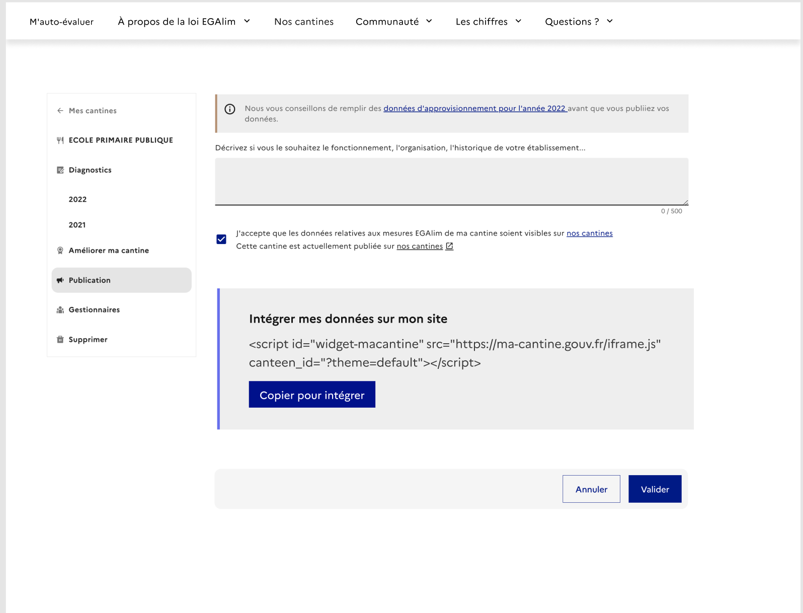(PUBLI) Proposer un code pr embed sa publication sur son site en tant ...