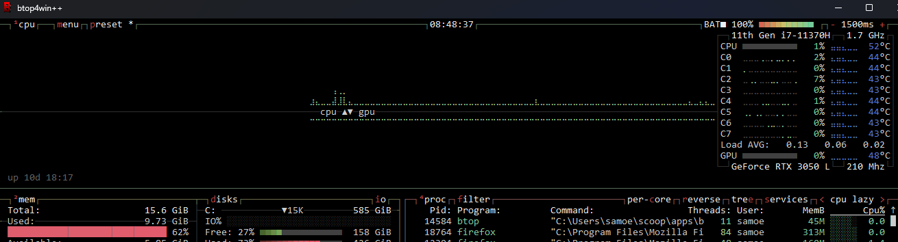 [BUG] Conf file not updating · Issue #11 · aristocratos/btop4win · GitHub