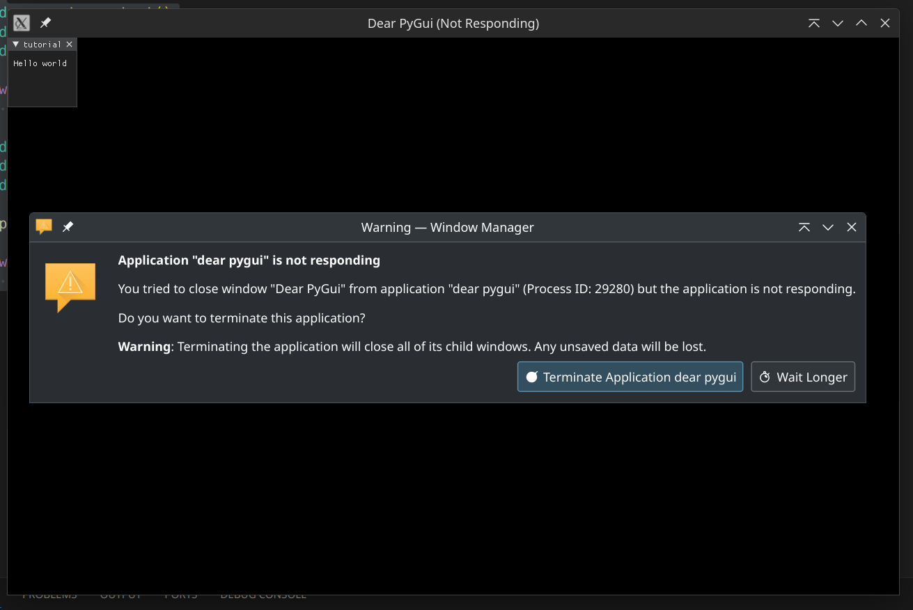 destroy_context doesn't clean up the window · Issue #2173 · hoffstadt/DearPyGui · GitHub