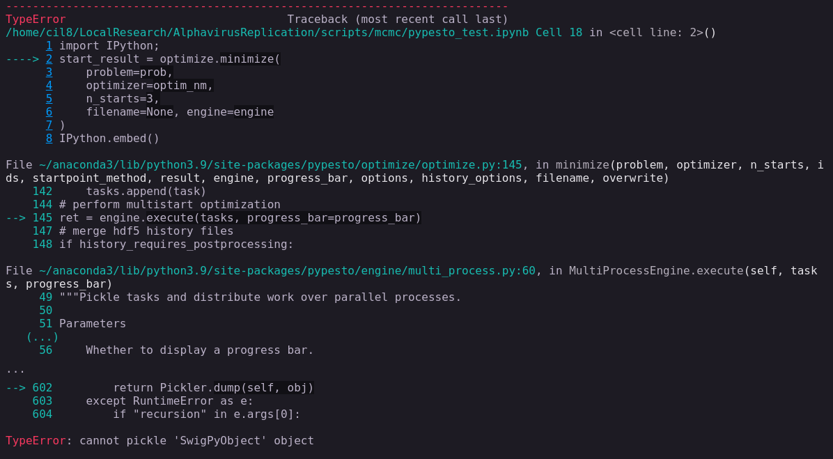 Issue using MultiProcess engine · Issue #950 · ICB-DCM/pyPESTO · GitHub