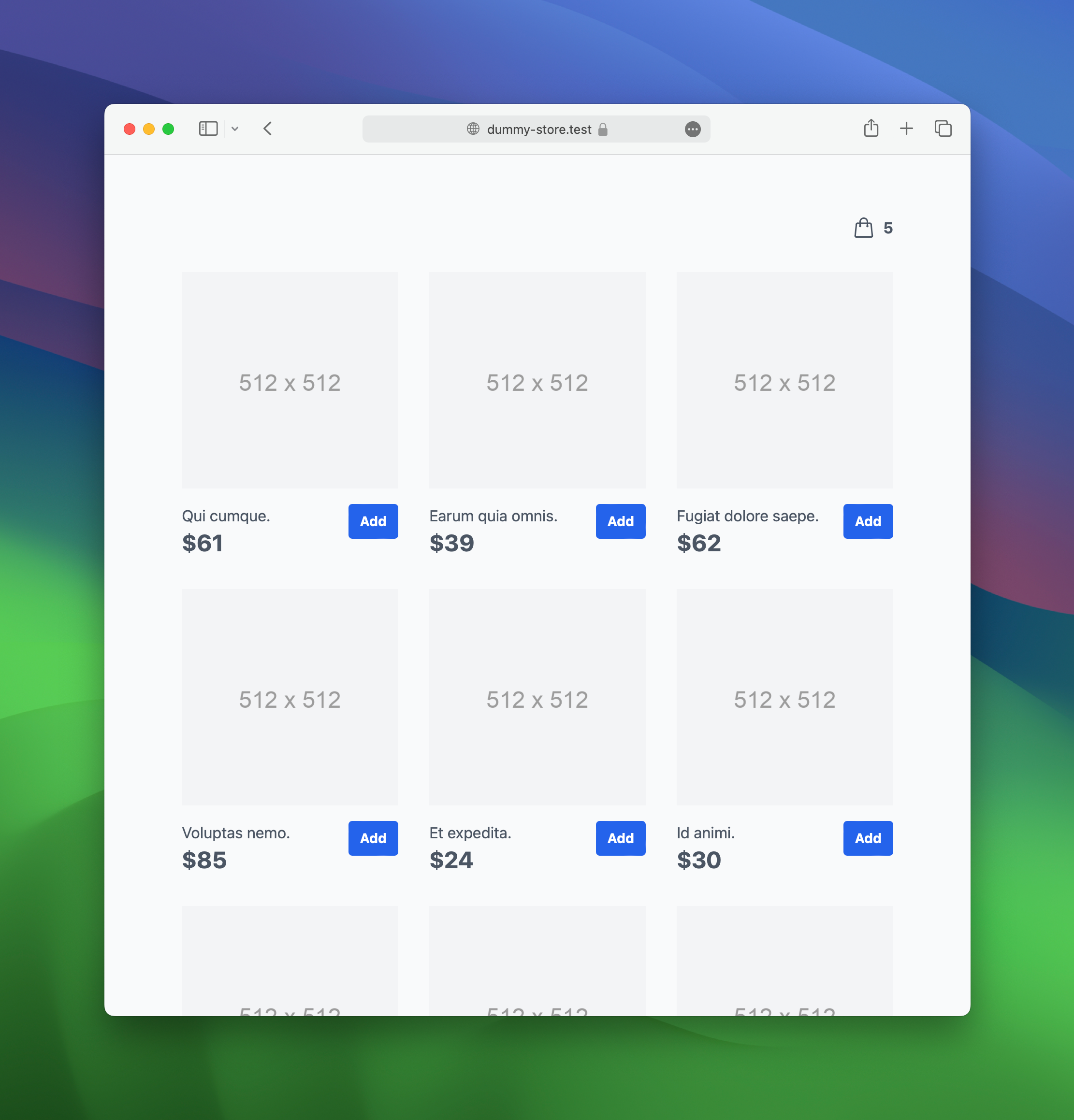 GitHub - benjamincrozat/dummy-store: Demo of a simple online store using Laravel Folio, Livewire ...