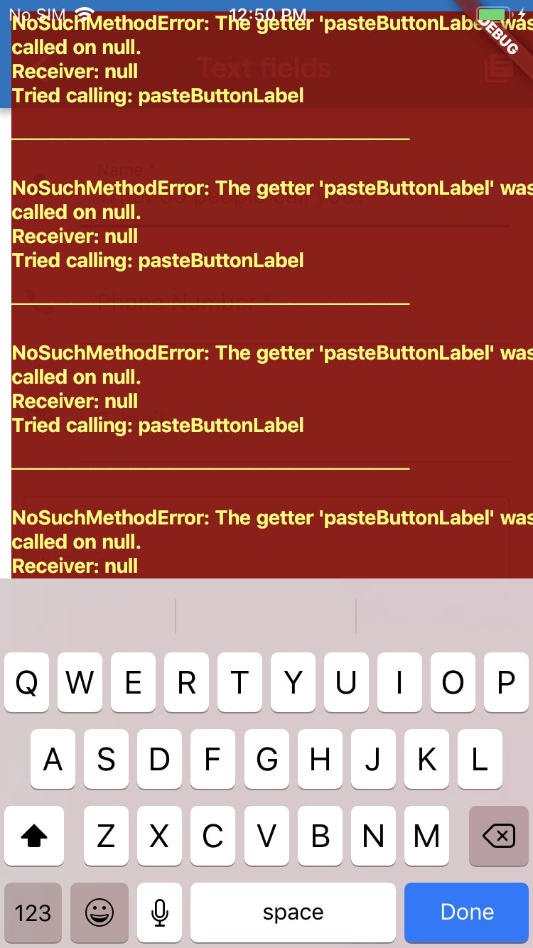 Cutting And Pasting Issues In Text Fields On Ios · Issue 22624 · Flutterflutter · Github 6615