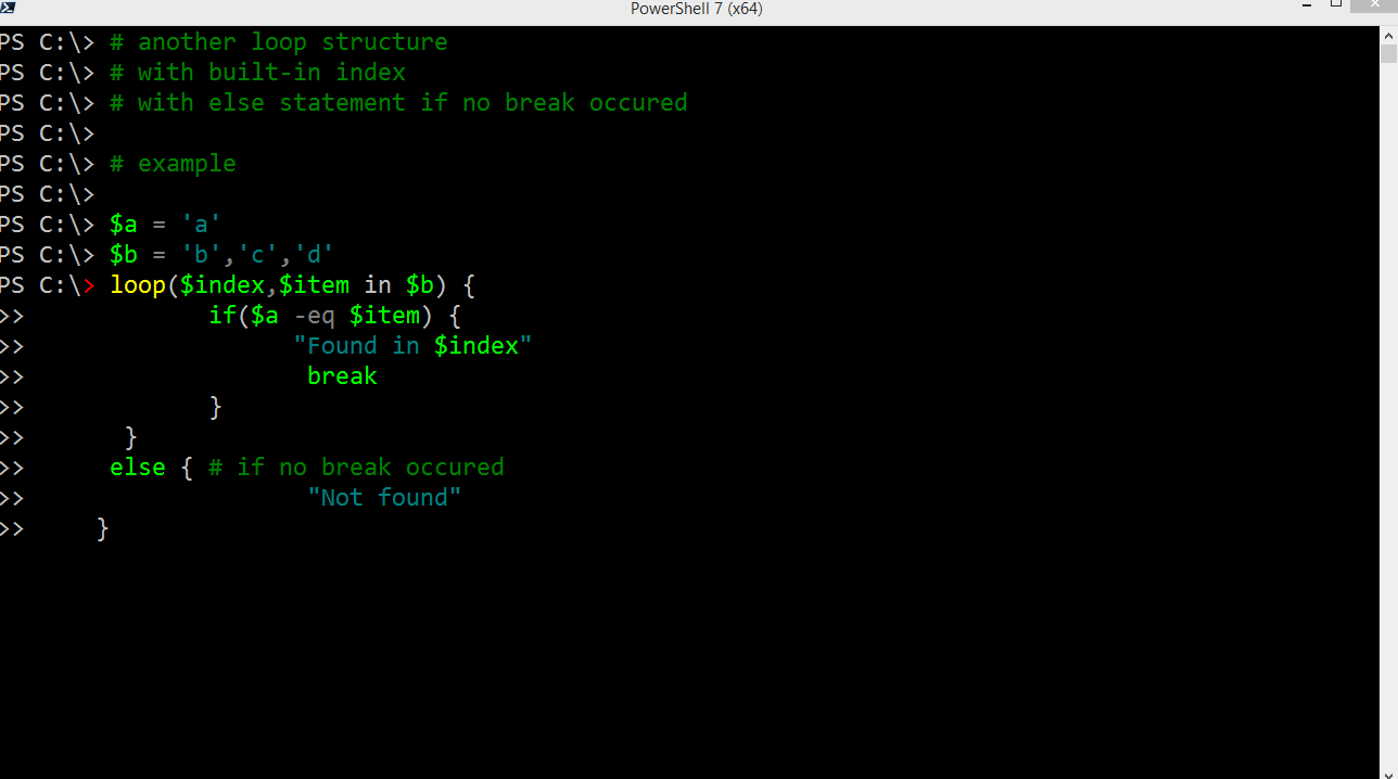 new loop structure · Issue #14695 · PowerShell/PowerShell · GitHub